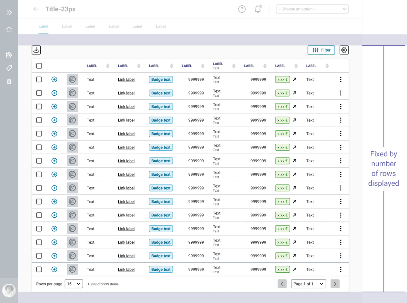 DataTable – Mozaic Design System