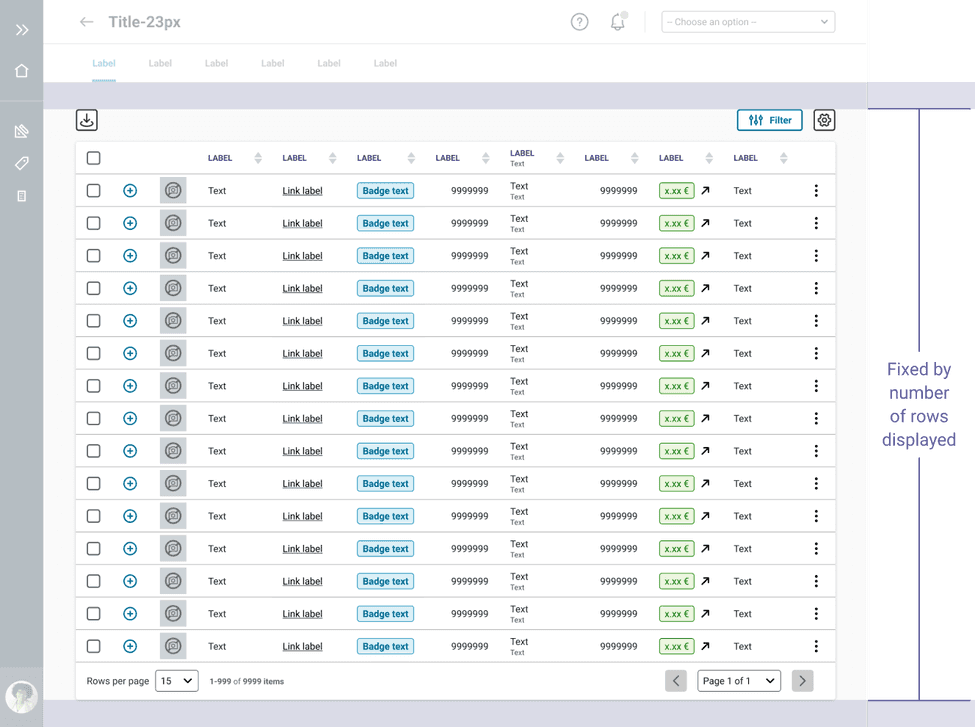 DataTable – Mozaic Design System